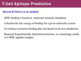 Epitope prediction and its algorithms | PPT