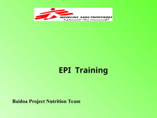 EPI Training Eng.PPT expanded program immunization | PPT