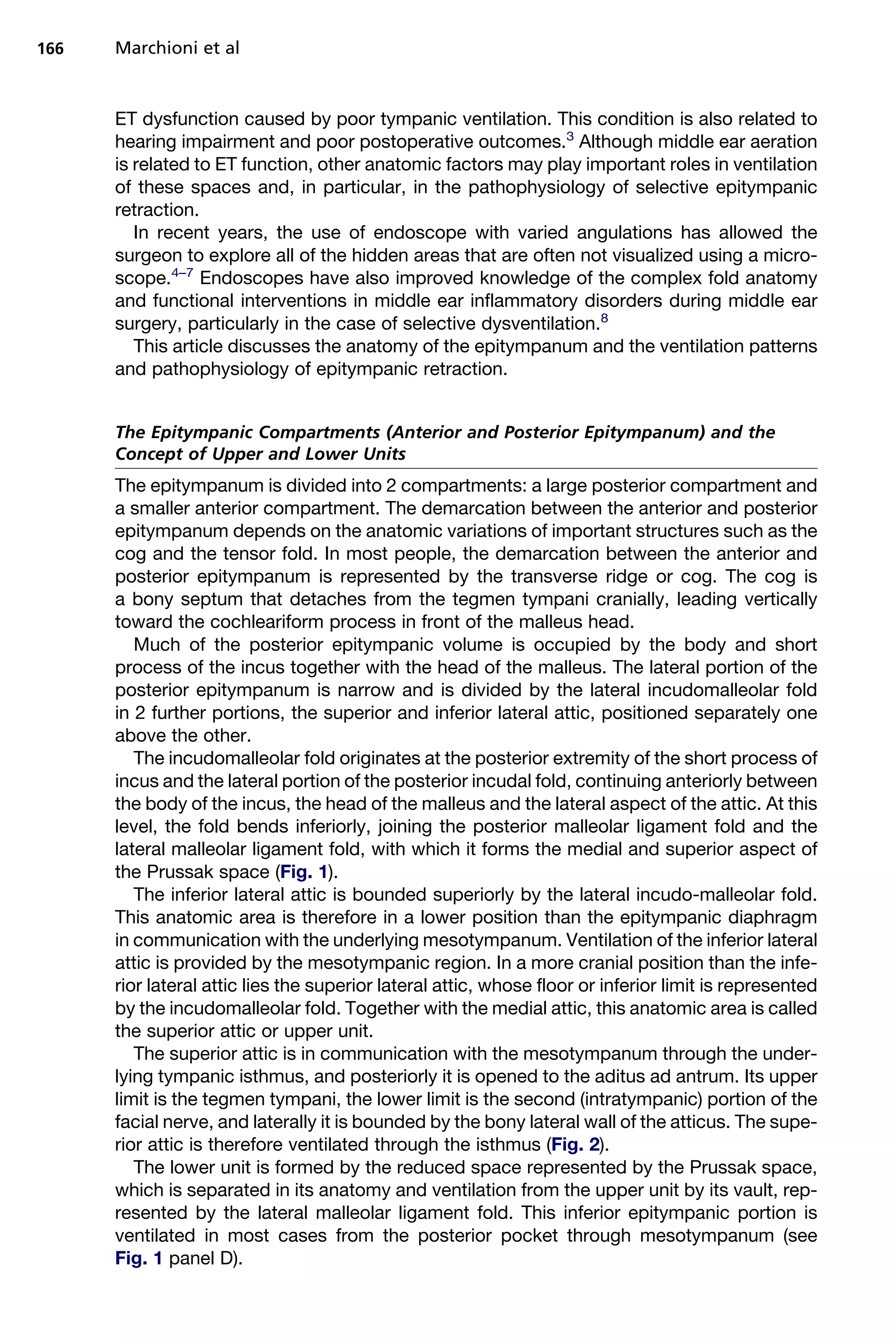 Epitympanic anatomy otolaryngology | PDF