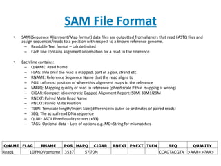 NGS data formats and analyses | PPT