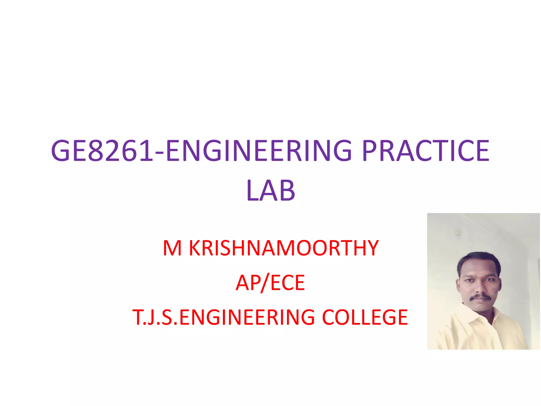 Ep Lab Engineering Practice Lab Ppt Ppt