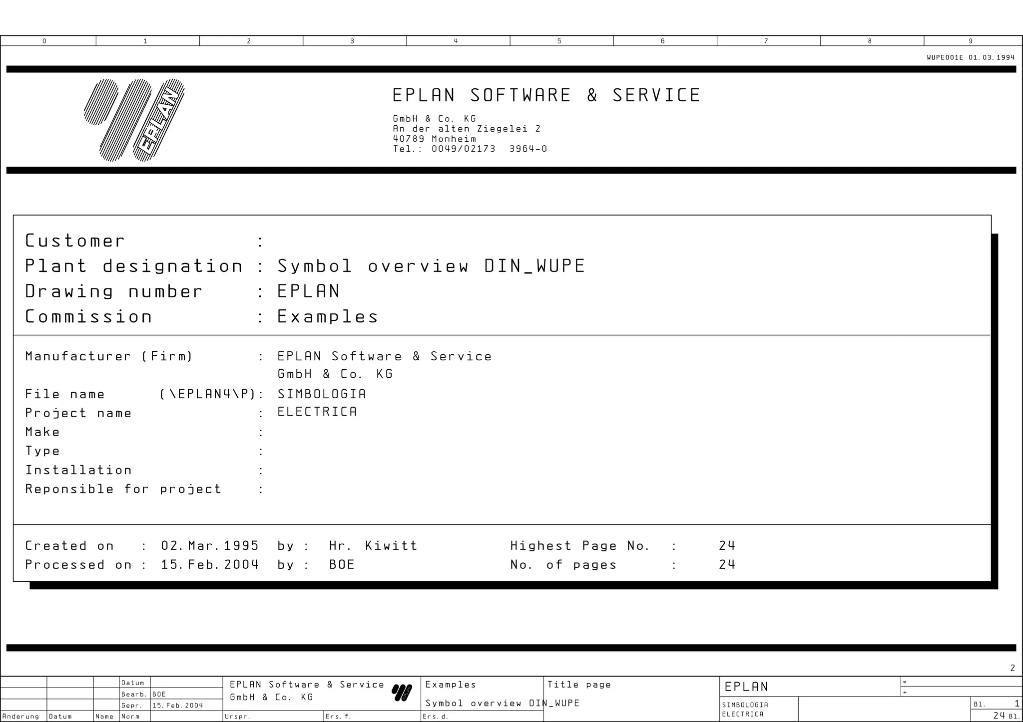 Eplan simbologia - simbolos eléctricos | PDF