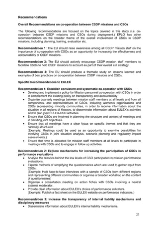 ACCOUNTABILITY AND EFFECTIVENESS OF CSDP MISSIONS | PDF