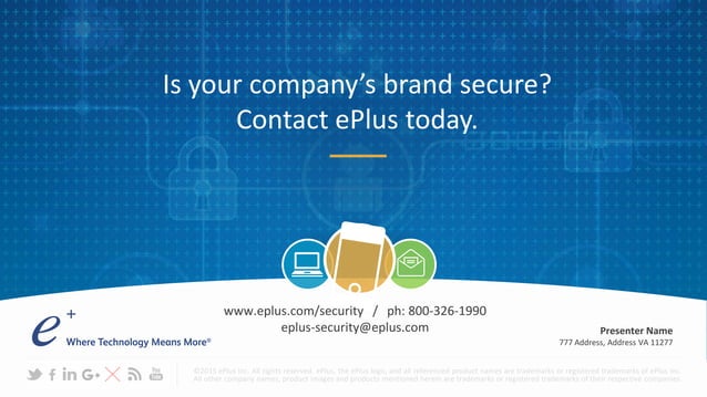 ePlus CyberSecurity Management Program | PPT