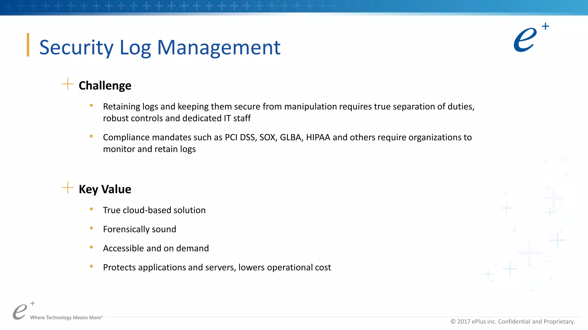 ePlus Managed Security Services | PPT