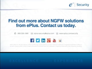 ePlus Next-Generation Firewalls | PDF | Information and Network ...