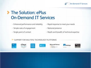 ePlus On-Demand IT Services | PPT