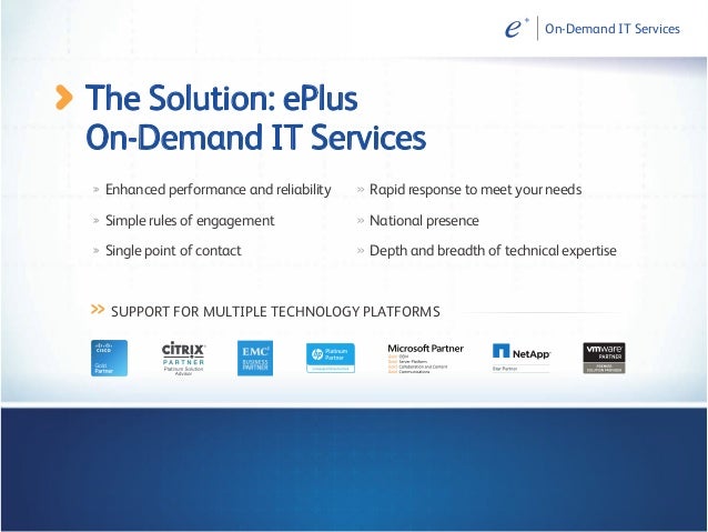 ePlus On-Demand IT Services