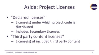 Overview of the Eclipse Public License version 2.0 | PDF