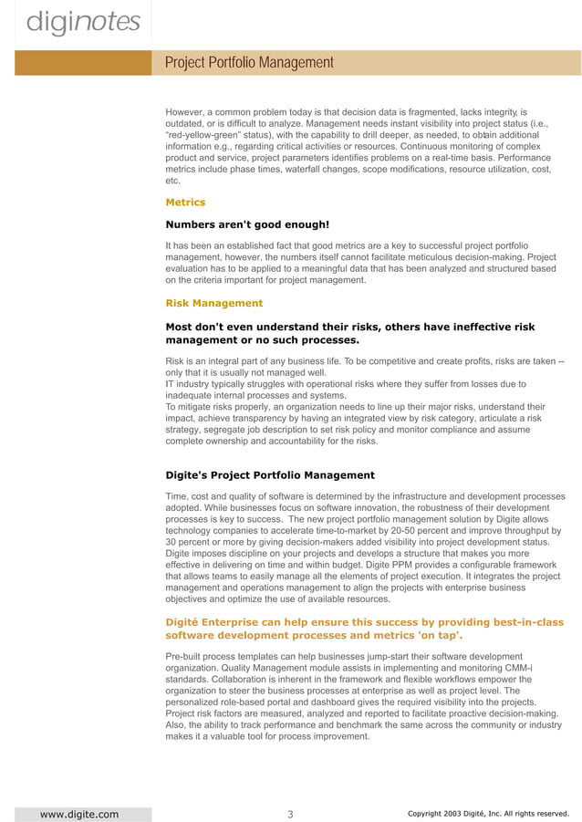 Project Portfolio Management | PDF