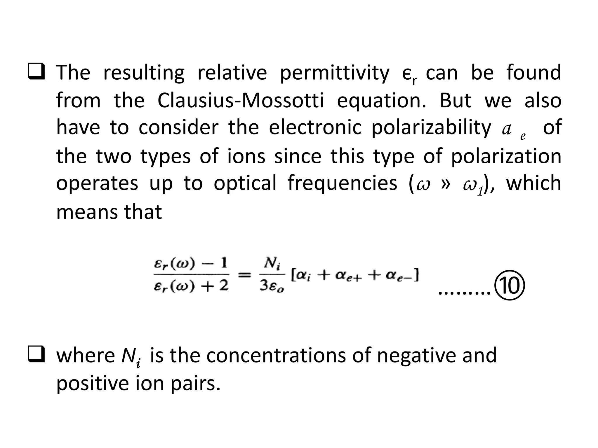 IONIC POLARIZATION AND DIELECTRIC RESONANCE-By Tahmid Rongon,Electrical ...