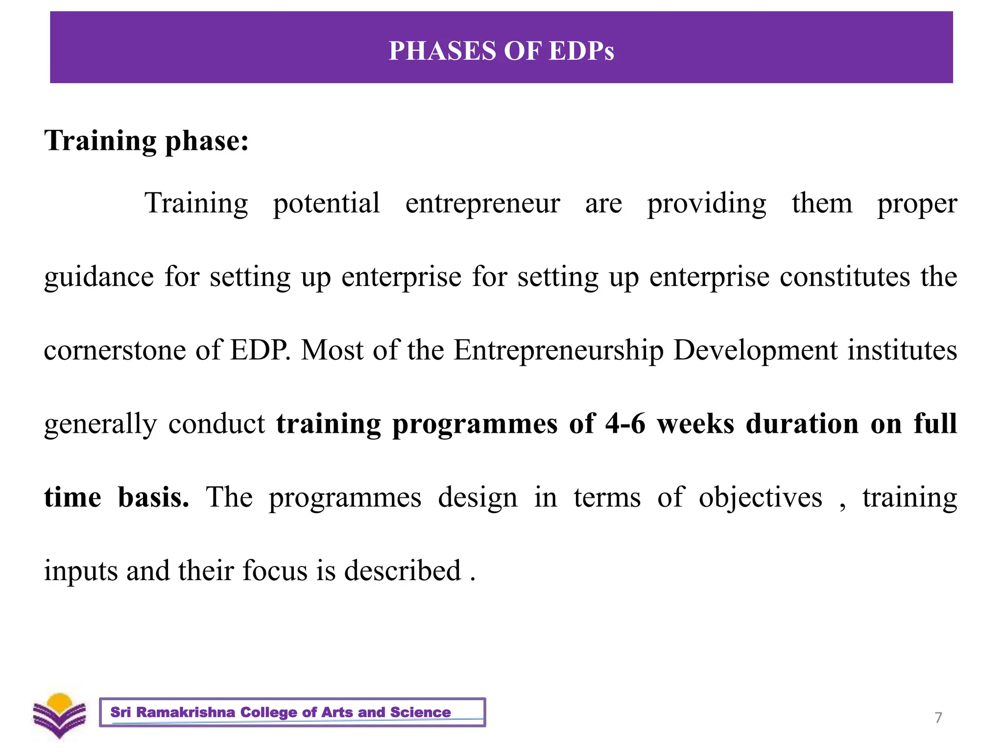 Entrepreneurship Development Programme (EDP) | PPTX