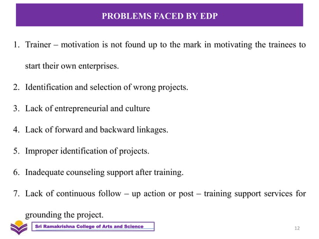 Entrepreneurship Development Programme (EDP) | PPT
