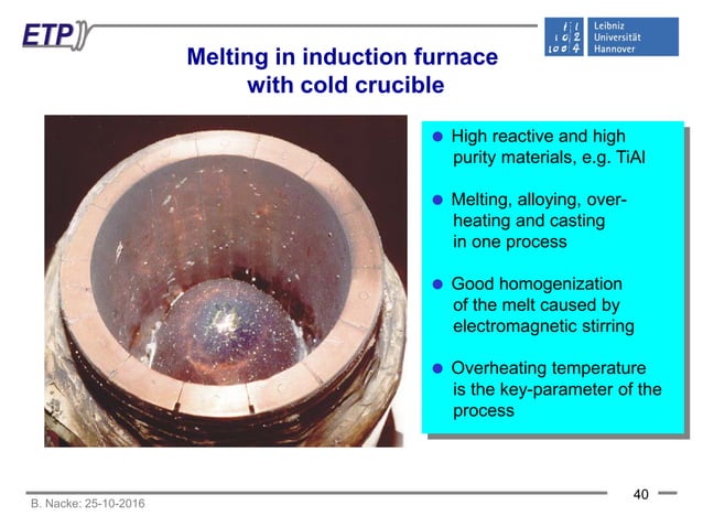 Induction melting technologies and processes | PDF