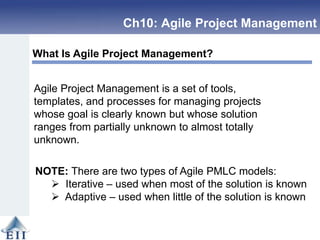 Epm7e slides ch10 agile project management | PPT