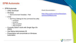 EPM Automate - Automating Enterprise Performance Management Cloud ...