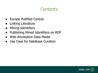Europe PubMed Central and Linked Data | PDF | Databases | Computer ...
