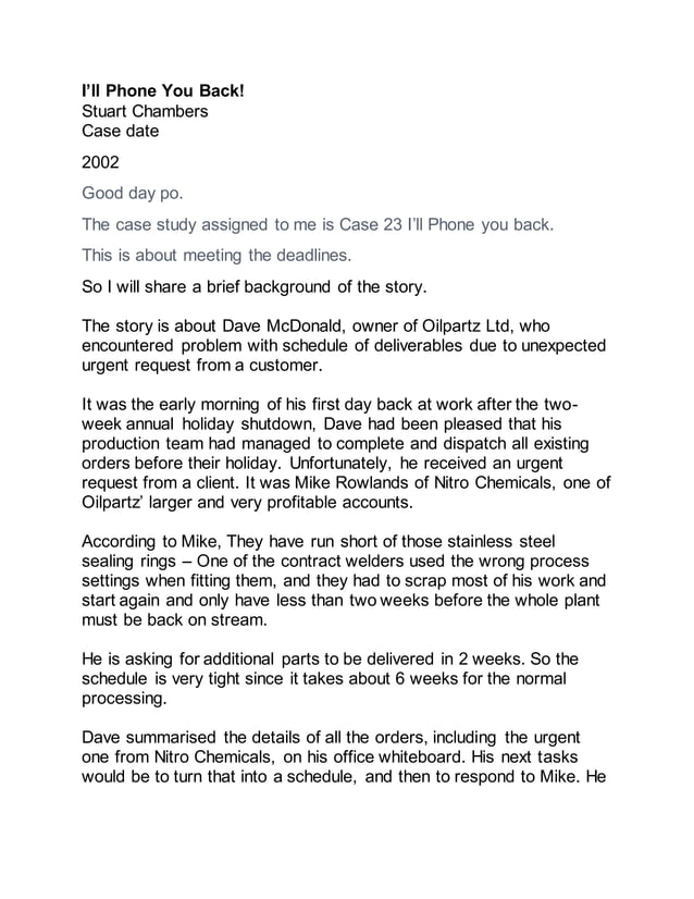 Epm case study | DOCX | Recalls | Consumer Issues