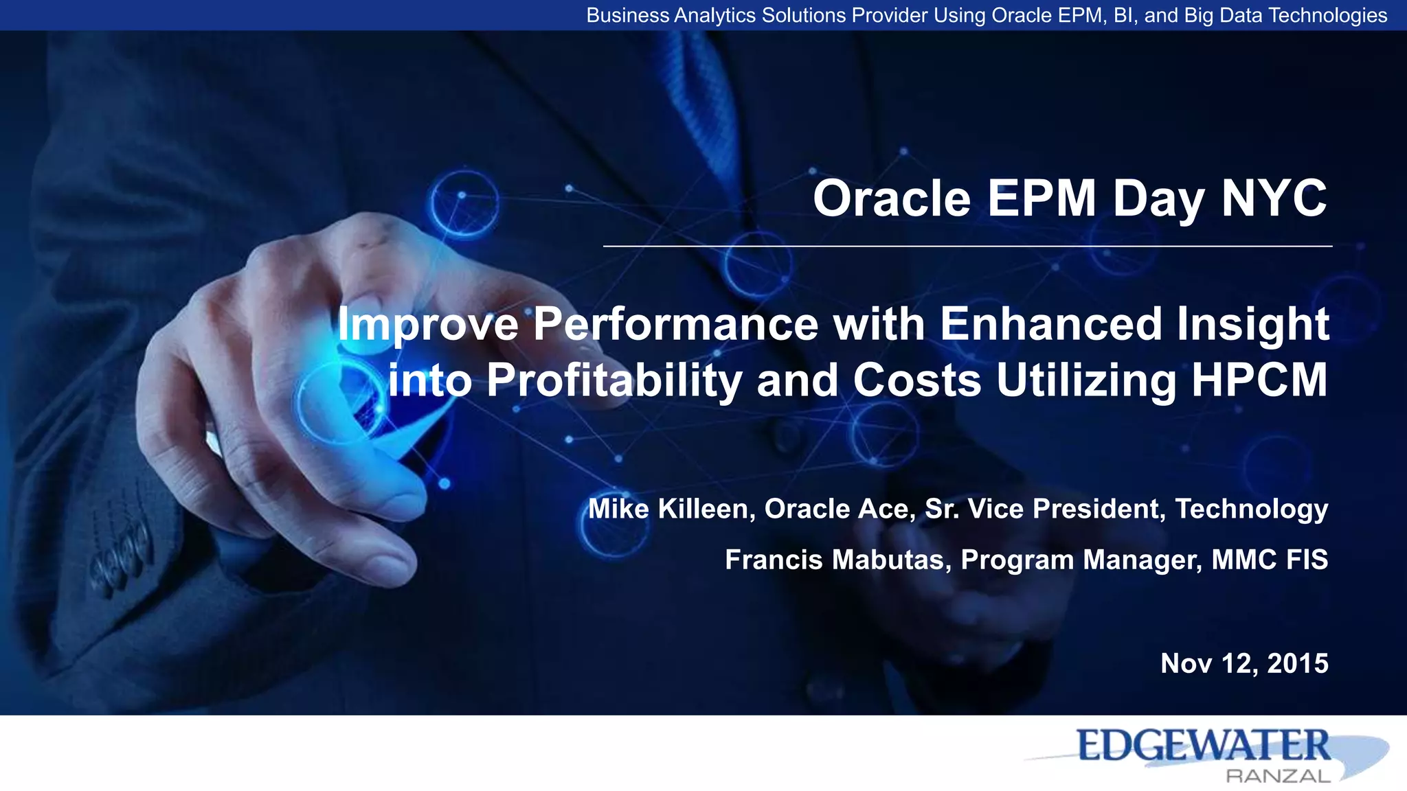 Improve Performance with Enhanced Insight into Profitability and Costs ...