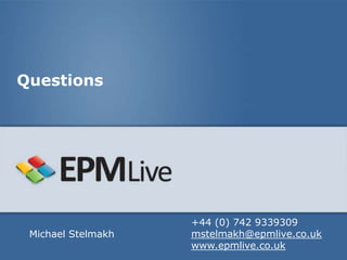 EPM Live PortfolioEngine | PPTX