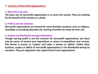 Performance Evaluation Parameters for Non-Profit Organisations | PPTX