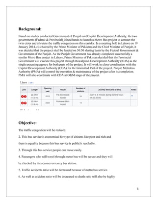 Essential of Project Managemnet project metrobus | PDF