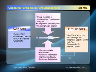 EPMS - Intergrated Port Management | PPT