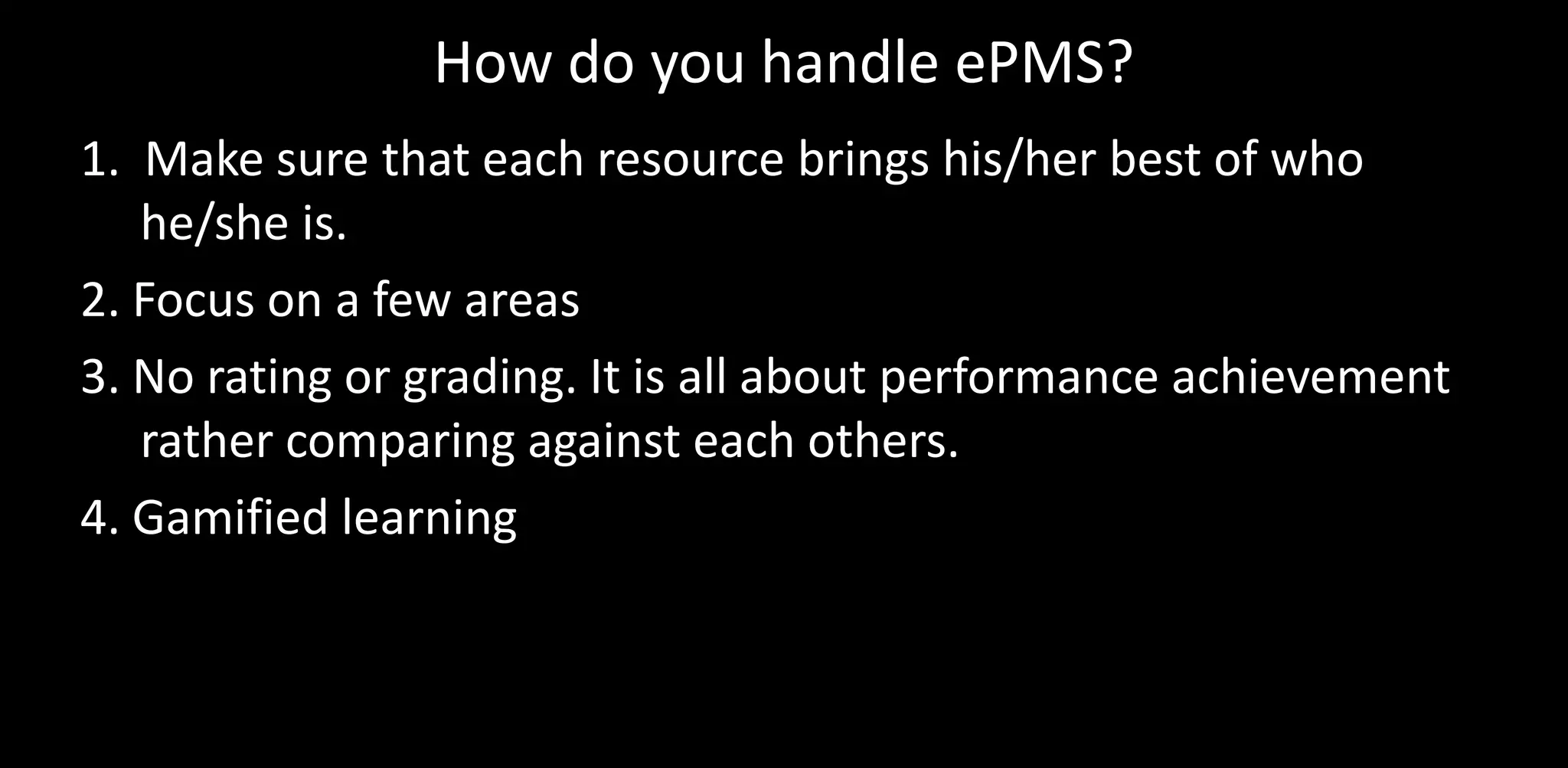 Enterprise Performance Management System or ePMS or e-PMS | PDF