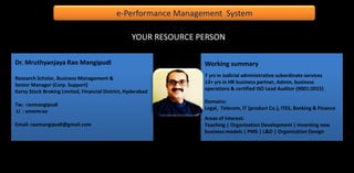 Enterprise Performance Management System or ePMS or e-PMS | PDF