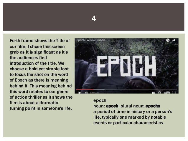 Epoch Meaning