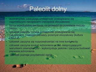 Epokiprehistoryczne | PPT