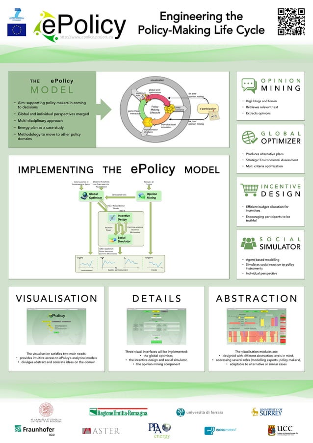 Promotional poster for the ePolicy project | PDF