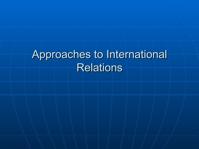 Approaches to IR | PPT | Science