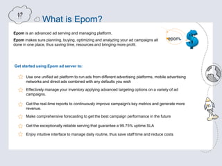 Epom Ad Server. Overview | PDF