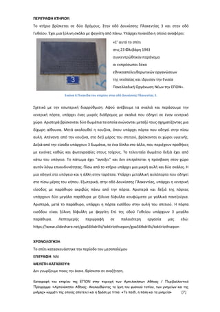 Αμπελόκηποι Αθήνας: Καταγραφή του κτηρίου της ΕΠΟΝ | PDF