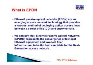 Epon Solutions | PDF