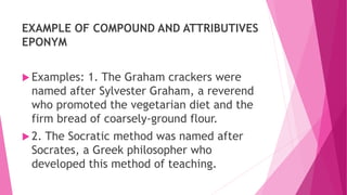 EPONYM.pptx | Food & Drink