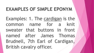 EPONYM.pptx | Food & Drink