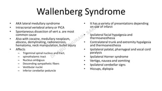 Eponymous brainstem stroke syndromes | PPTX