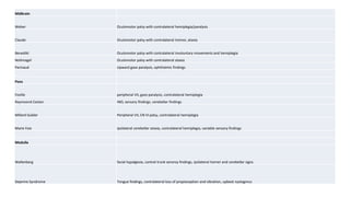 Eponymous brainstem stroke syndromes | PPTX