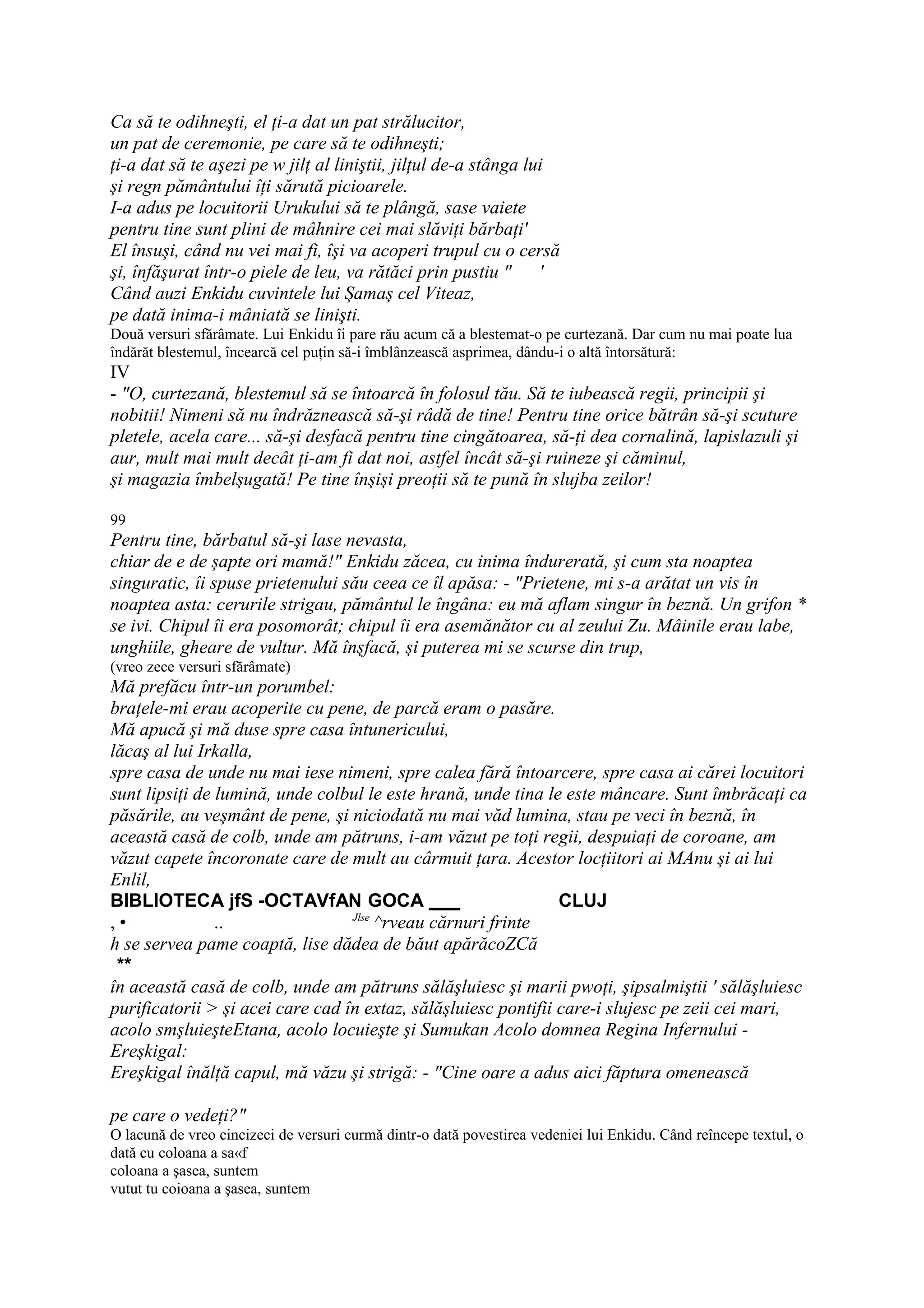 Epopeea lui ghilgames | DOC