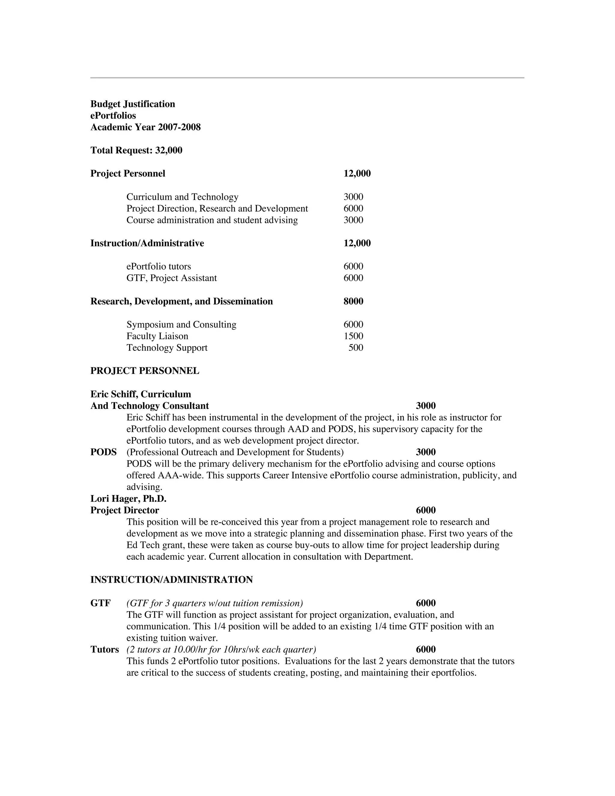 UO ePortfolio 3rd year pilot proposal | PDF | Professional School ...