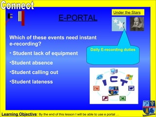 E portal session for new staff | PPT | Educational Assessment | Education