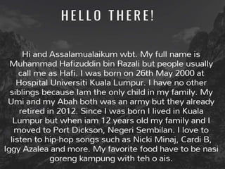 My E-Portfolio (Muhammad Hafizuddin) | PPTX