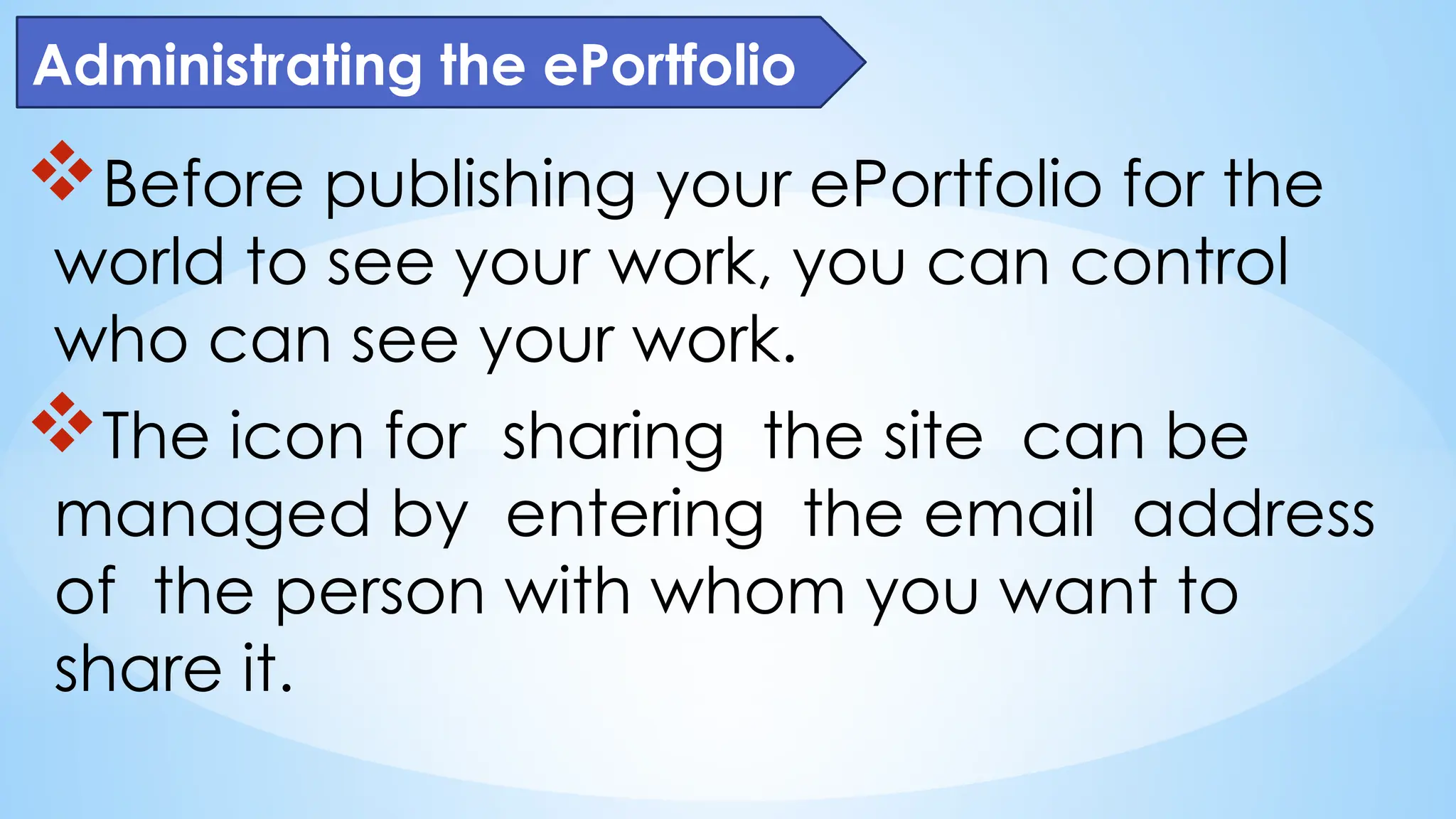 SIR LUMAWAG ABOUT ePortfolio.POWERPOINT PRESENTATION | PPTX