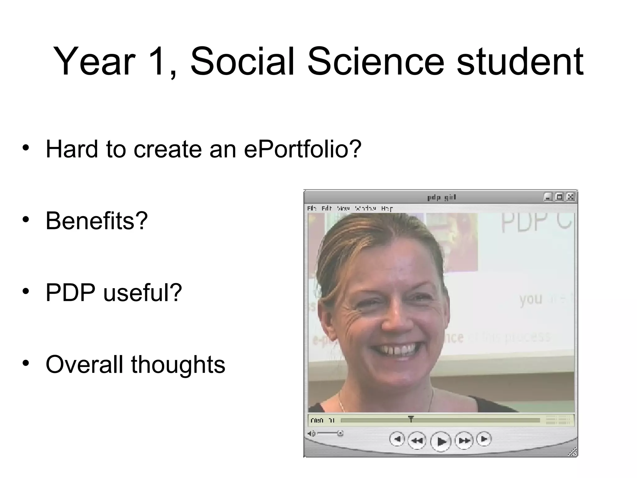 ePortfolio and PDP | PPT