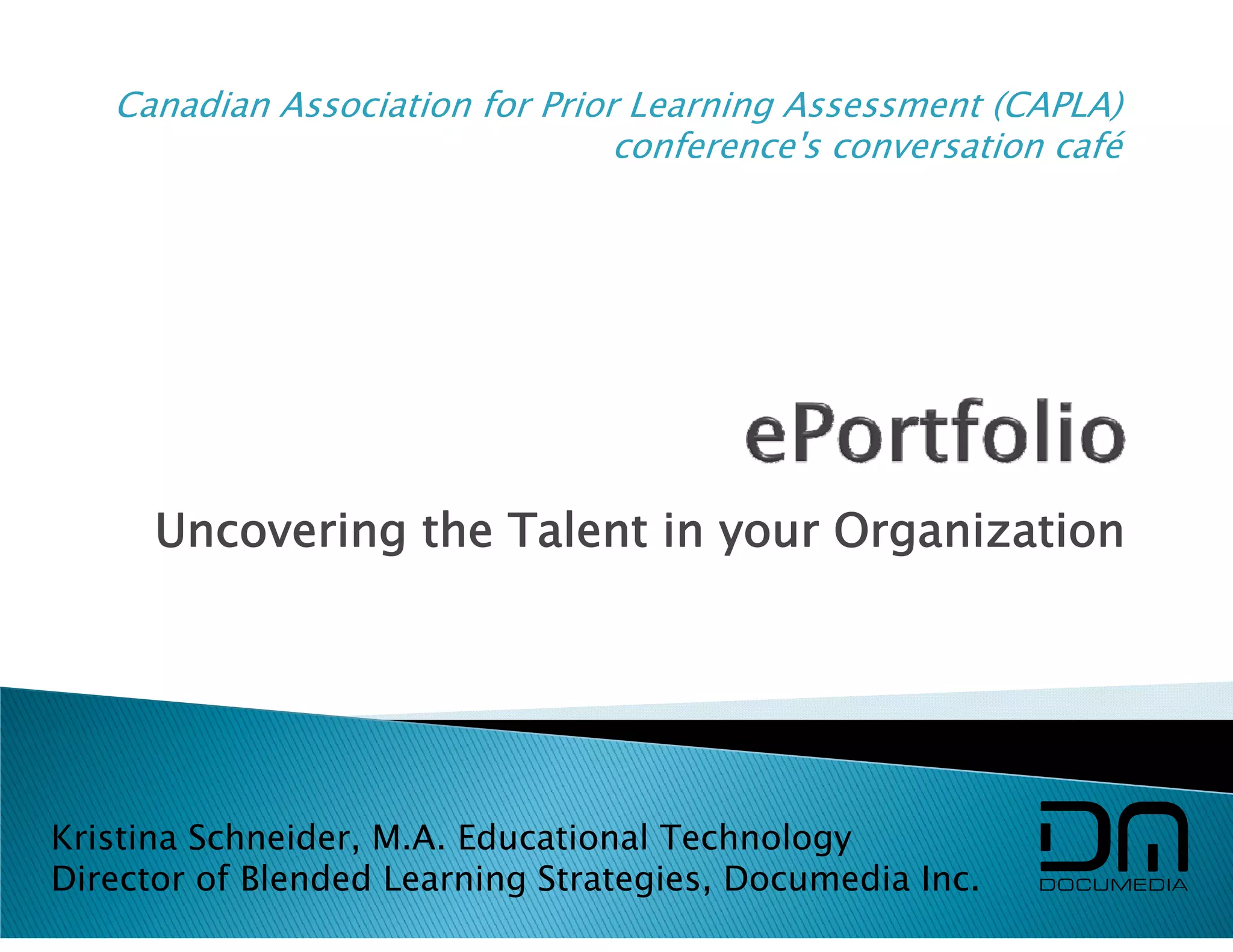 ePortfolio - Uncovering the Talent in Your Organization | PDF | Career Planning | Careers