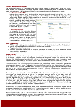 ePortfolios: A Novel Way to Assess Engineering Interns | PDF