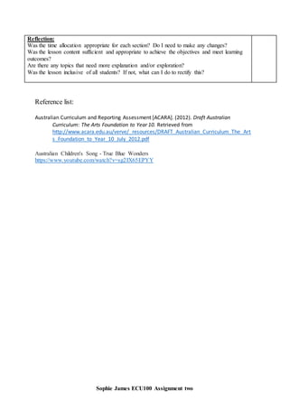 E portfolio possible lesson plans | PDF