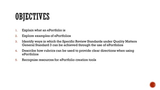 ePortfolios for Assessment and Measurement | PPT